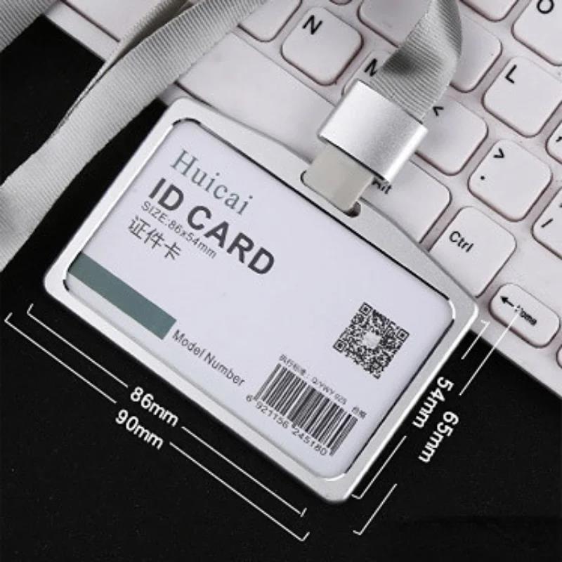 1pcs Card Holder High Quality Aluminum Alloy Employee Name ID Card ...