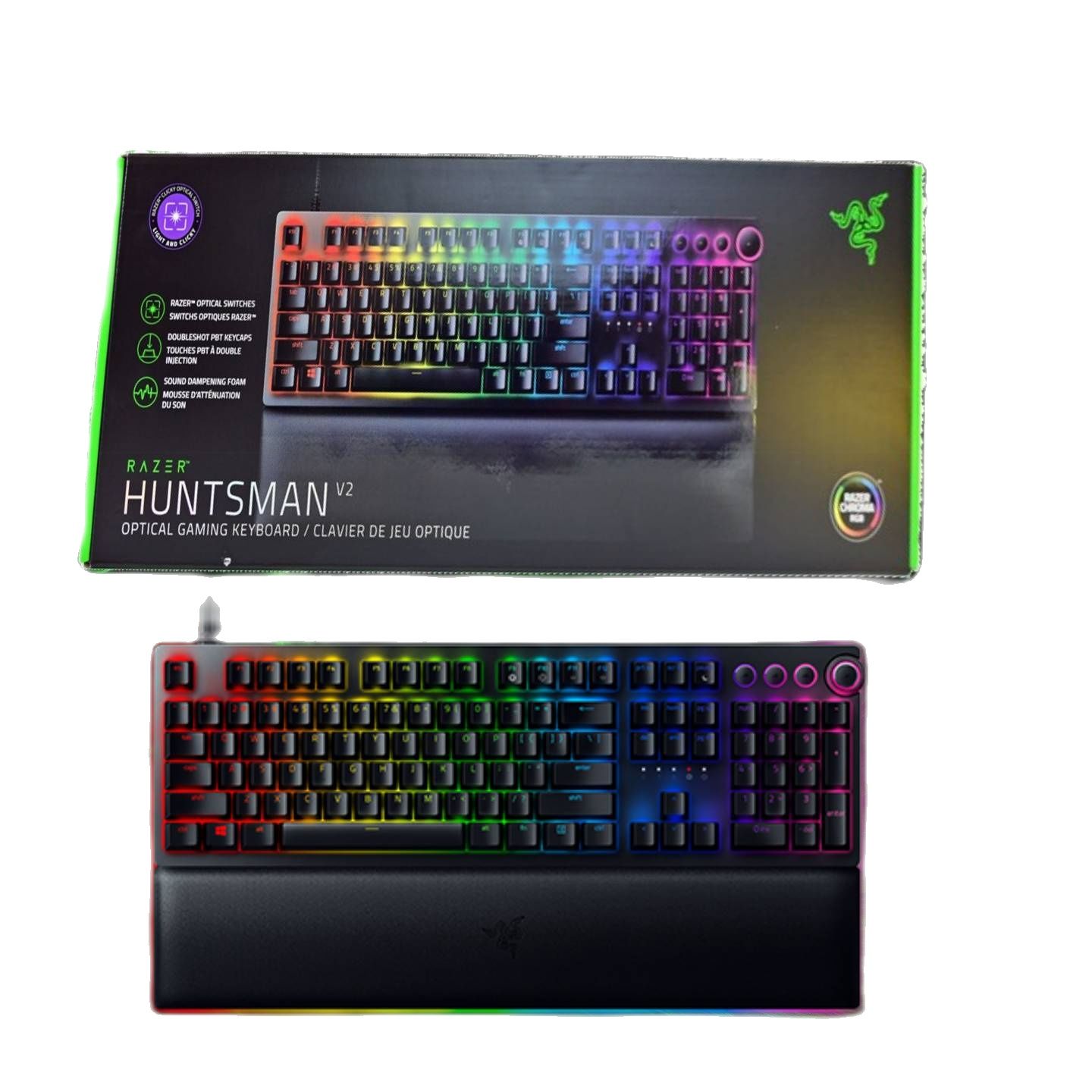 Razer Huntsman V2 Purple Switch Clicky Keyboard | Lazada Singapore
