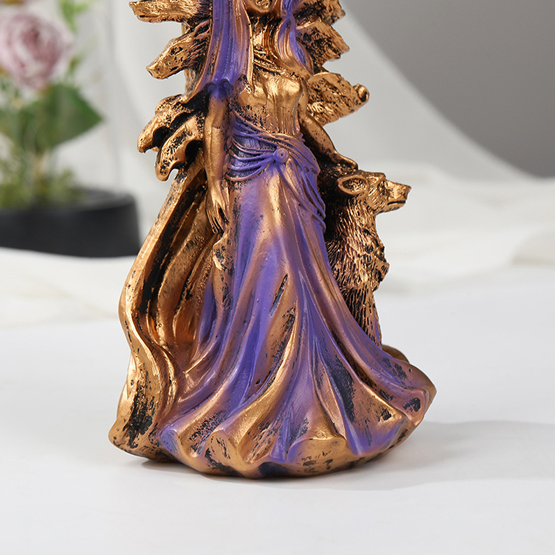 Room decoration Hecate Greek Goddess Of Magic With Her Hounds Statue ...