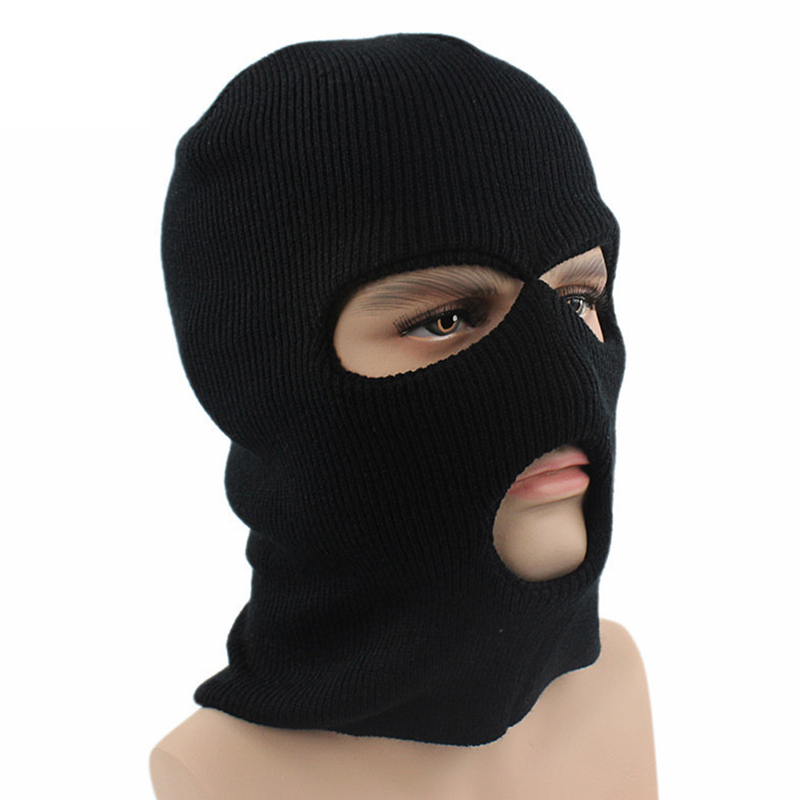 【wholesle668 Store】Fashion 3-Hole Knitted Full Face Cover Mask, Winter ...
