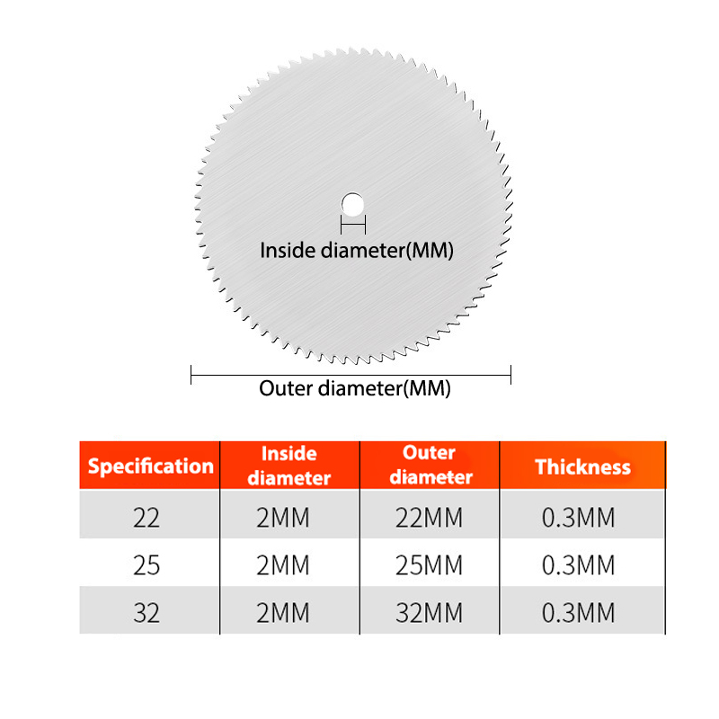 11PCS Kit Mini Circular Saw Blade Electric Grinding Cut Cutoff Mandrel ...