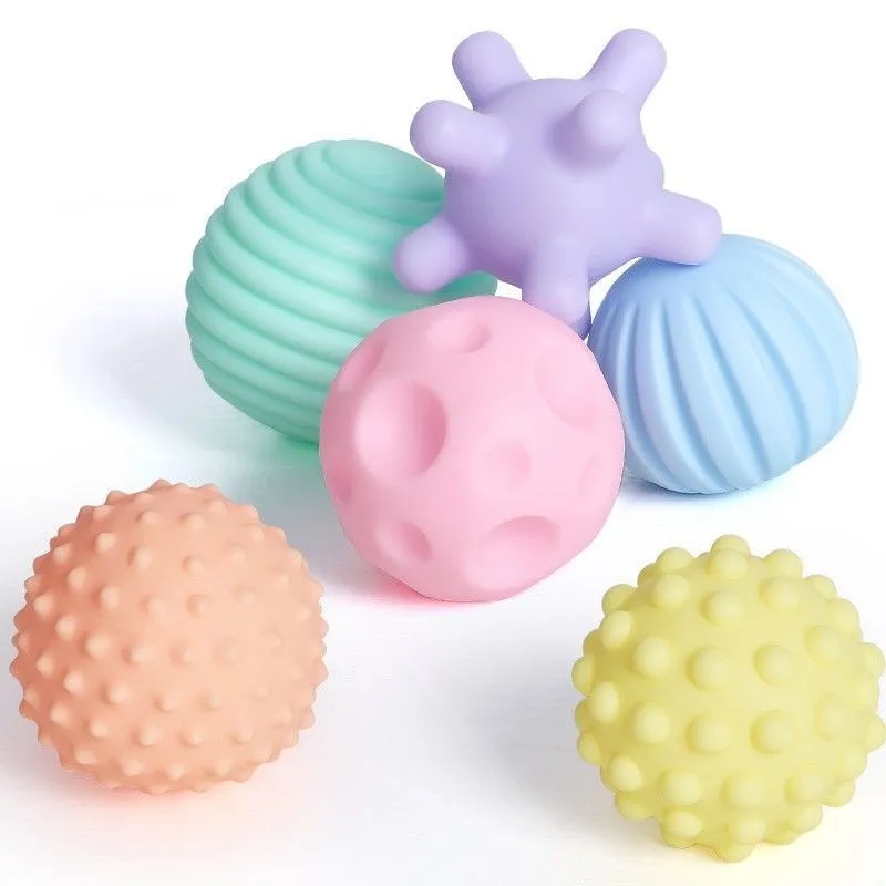 【Great Selection】 Baby Sensory Balls Rattles Textured Hand Grasp ...