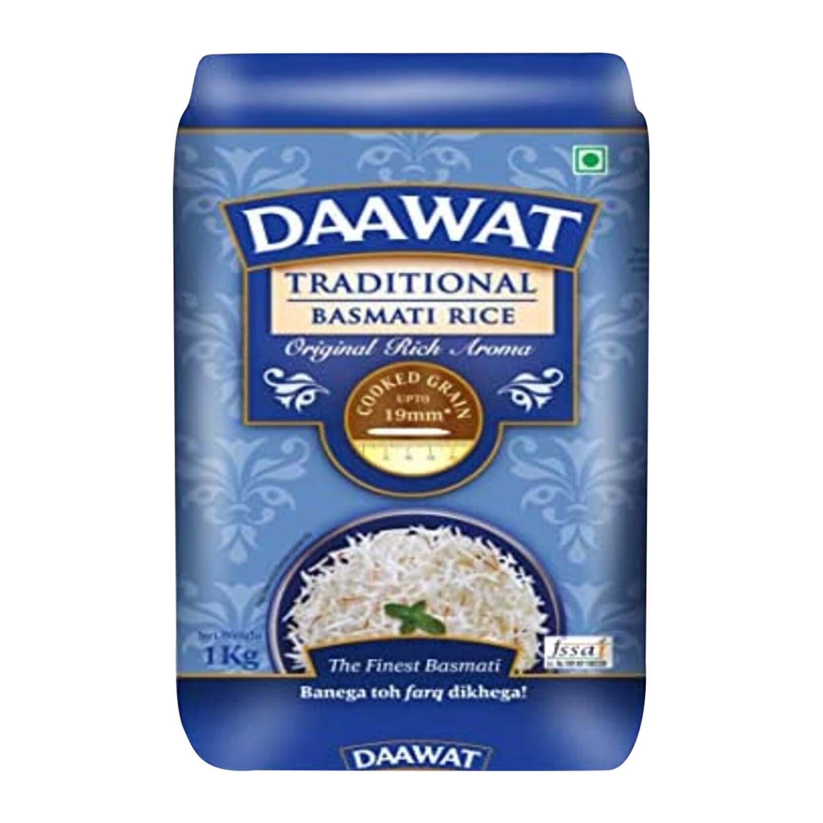 Daawat Traditional Basmati Rice (Sanjeev Kapoor) 1kg | Lazada Singapore