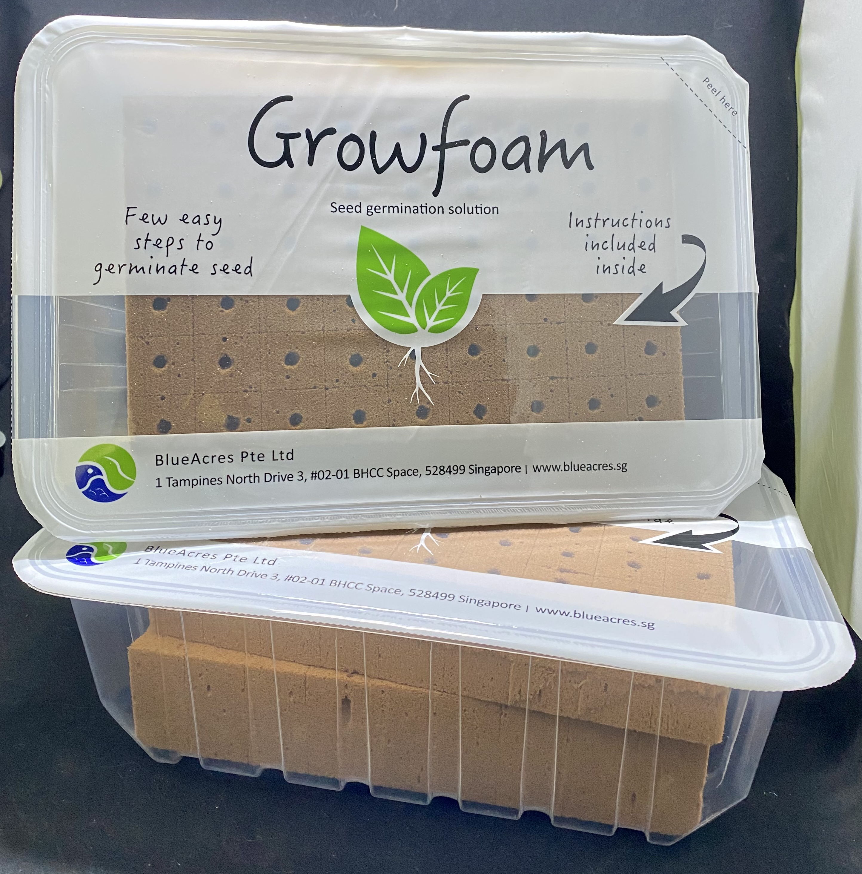 Growfoam- Seed Germination with foam 2 sheet refill Sprout seed Grow ...