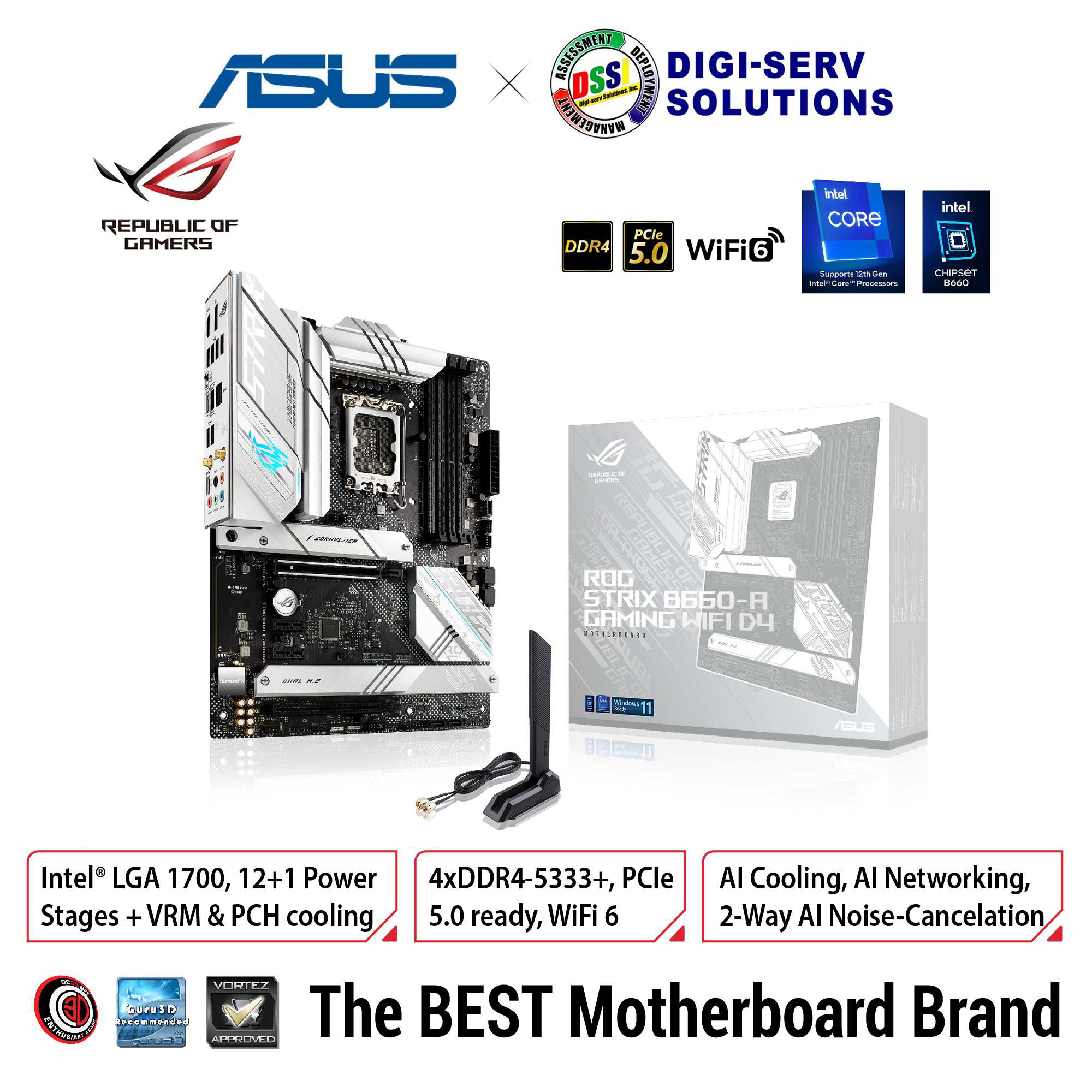 ASUS ROG Strix B660-A Gaming WiFi D4 Intel® LGA 1700 ATX gaming ...