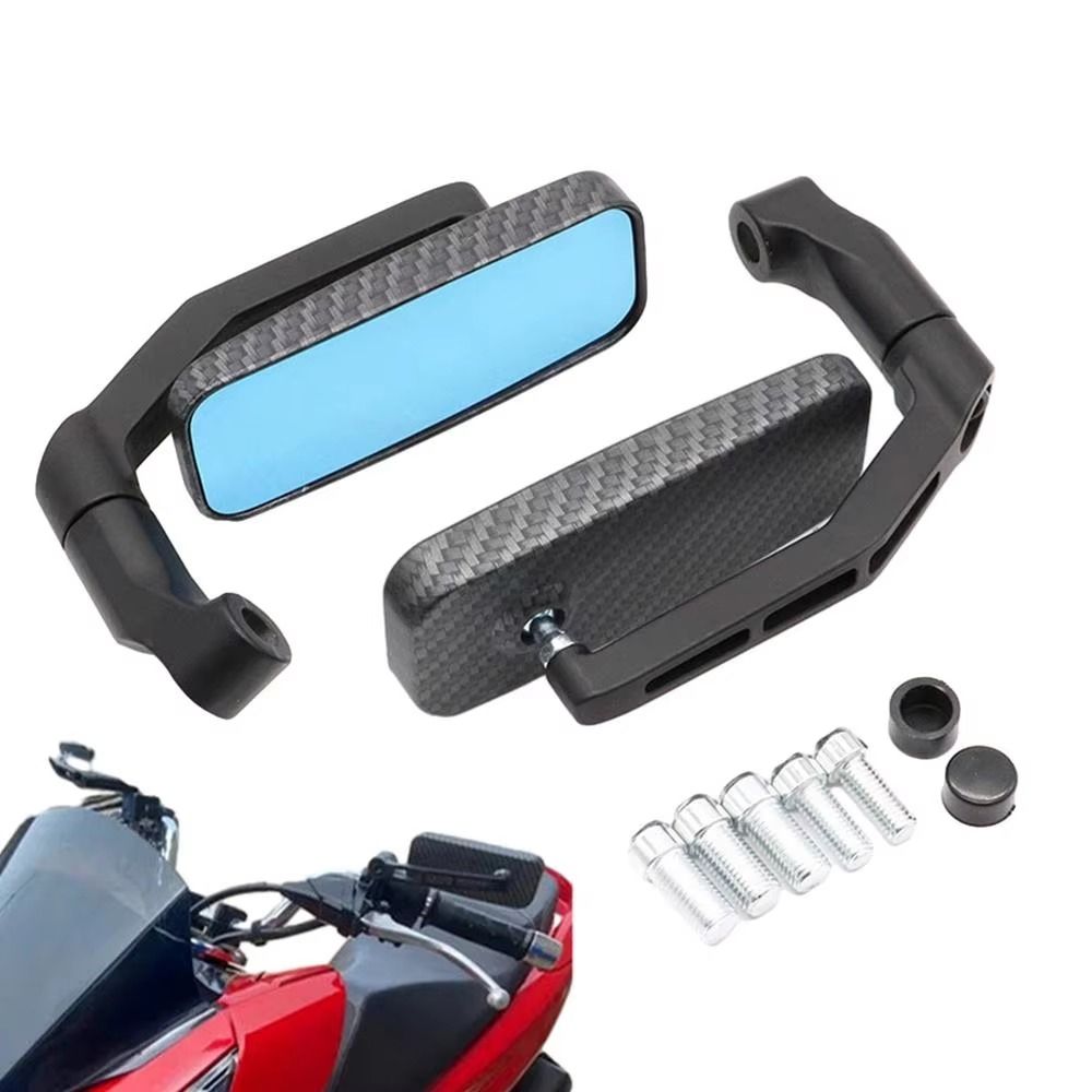 Wear-resistant Anti-Glare Motorcycle Side Mirror Blue Glass Easy To ...