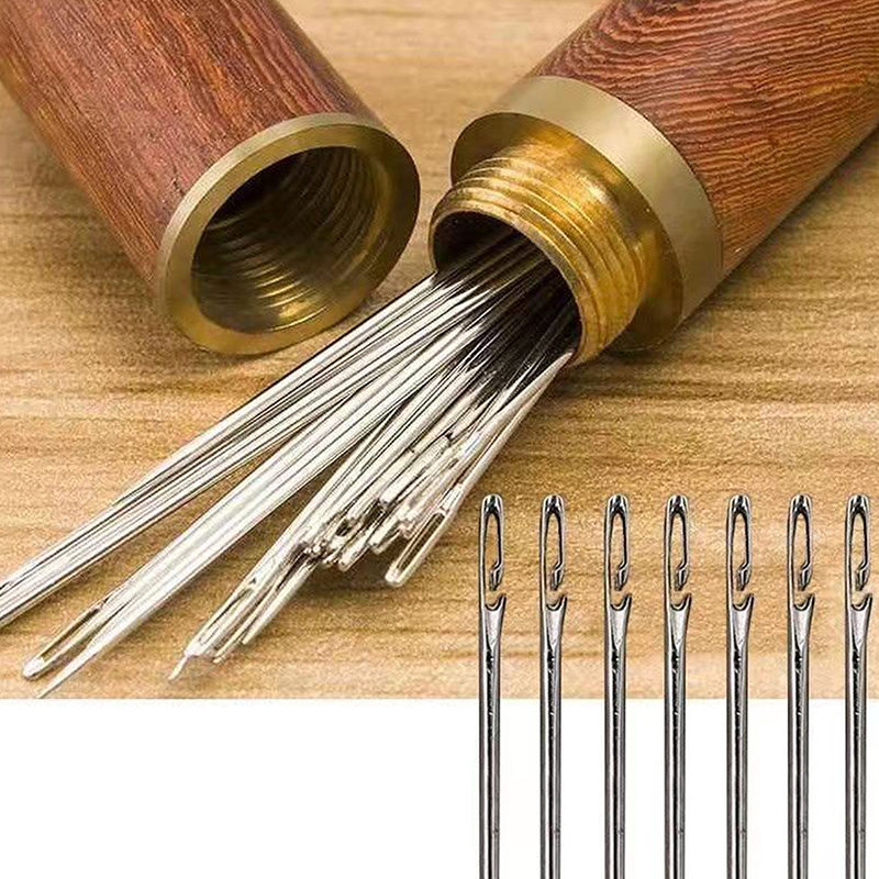 Blind Sewing Needles Side Hole Elderly Self Threading Needle Stitching ...