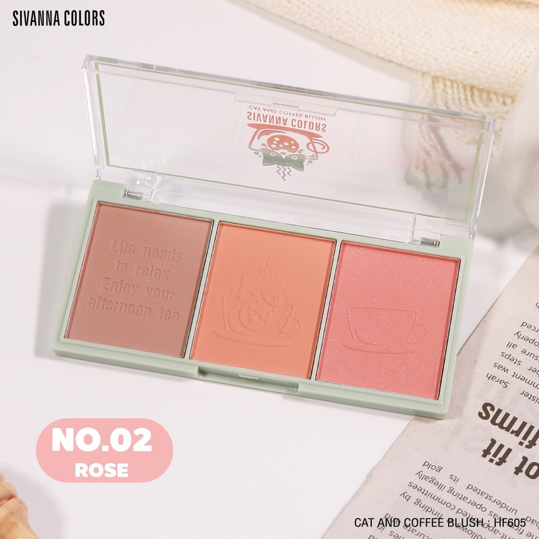HF605 SIVANNA COLORS CAT COFFEE BLUSH ซีเวนน่า คัลเลอร์ แคท แอนด์ ...