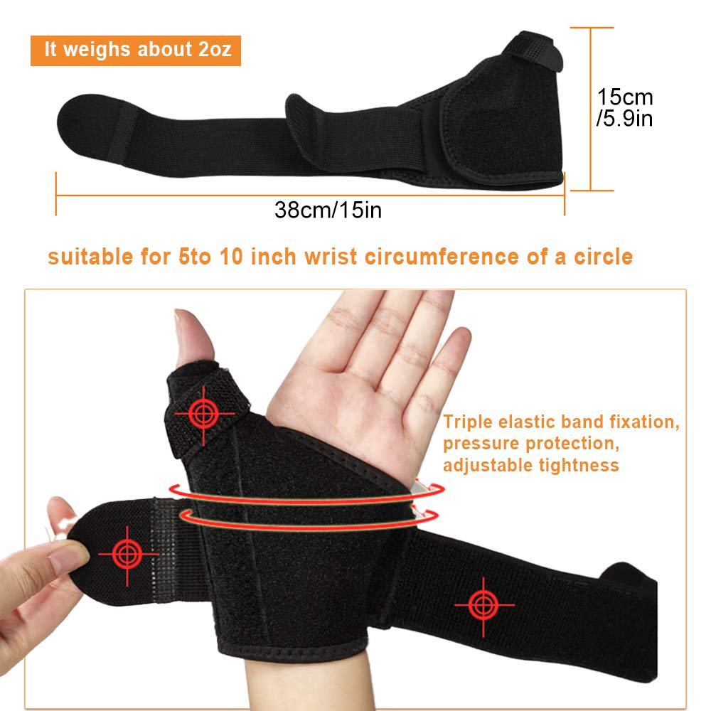 MTATMT 11Pcs Sports Thumb Splint Wrist Support Brace Thumb Spica Splint ...