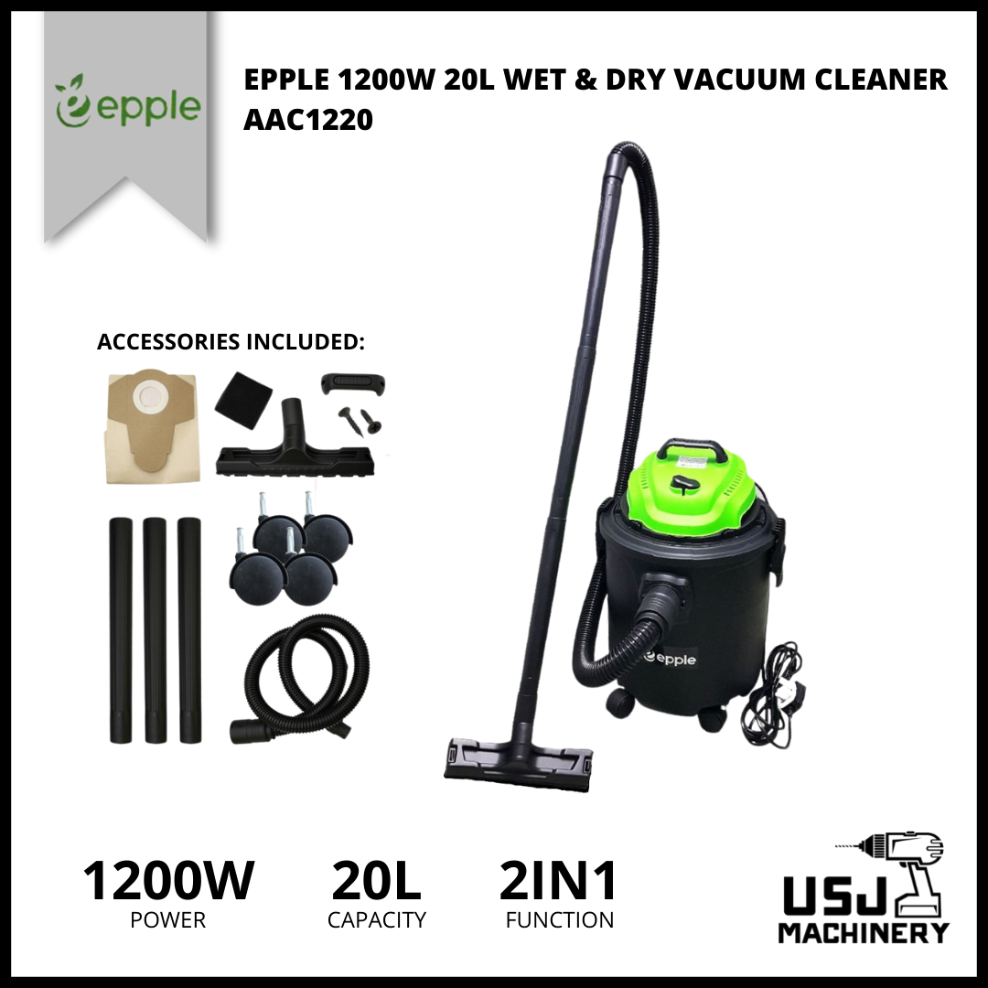 EPPLE 1200W 20L Wet & Dry Vacuum Cleaner AAC1220 | 6 Months Warranty ...