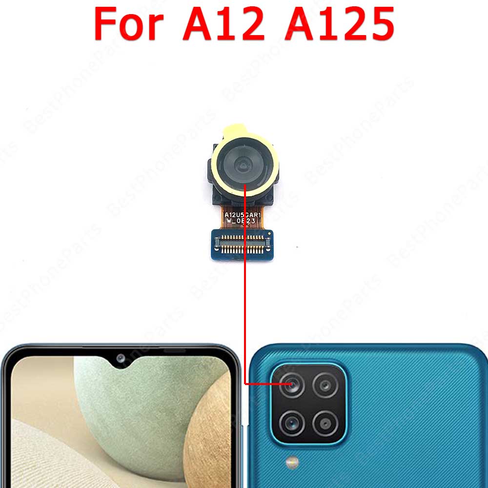 Front Samsung Galaxy A12 A125 Selfie Facing Backside Frontal Back ...