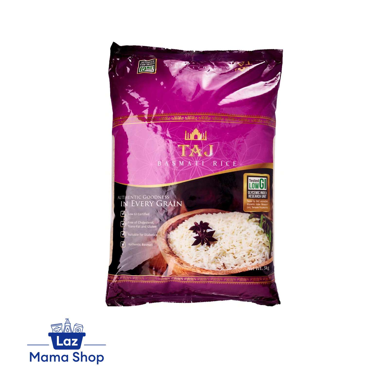 TAJ Basmati (Low GI) Rice 5Kg (Laz Mama Shop) | Lazada Singapore