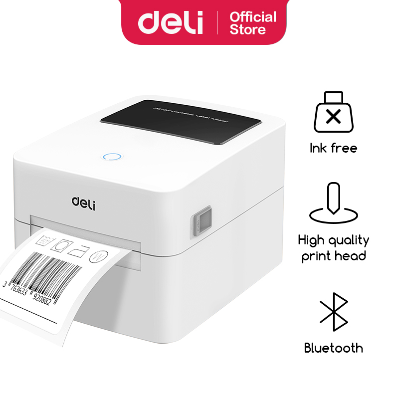 Deli Bluetooth Label Printer Thermal Printer Receipt Printer 203dpi ...