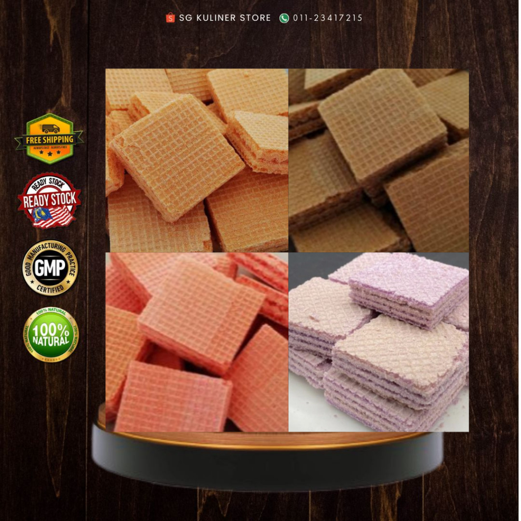 BISKUT WAFER PETAK MANY FLAVOUR BISKUT HALAL | Lazada