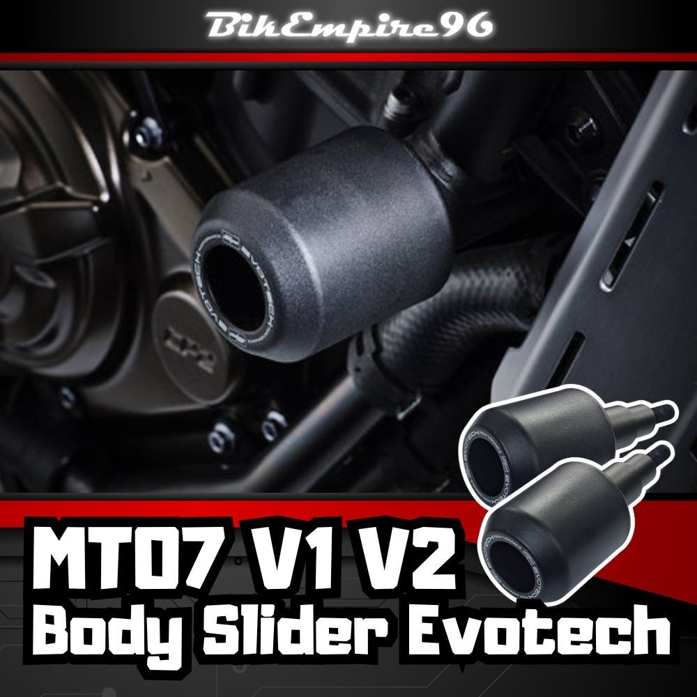Yamaha MT07 V1 V2 Body Slider Evotech Frame Sliders Crash Protector ...