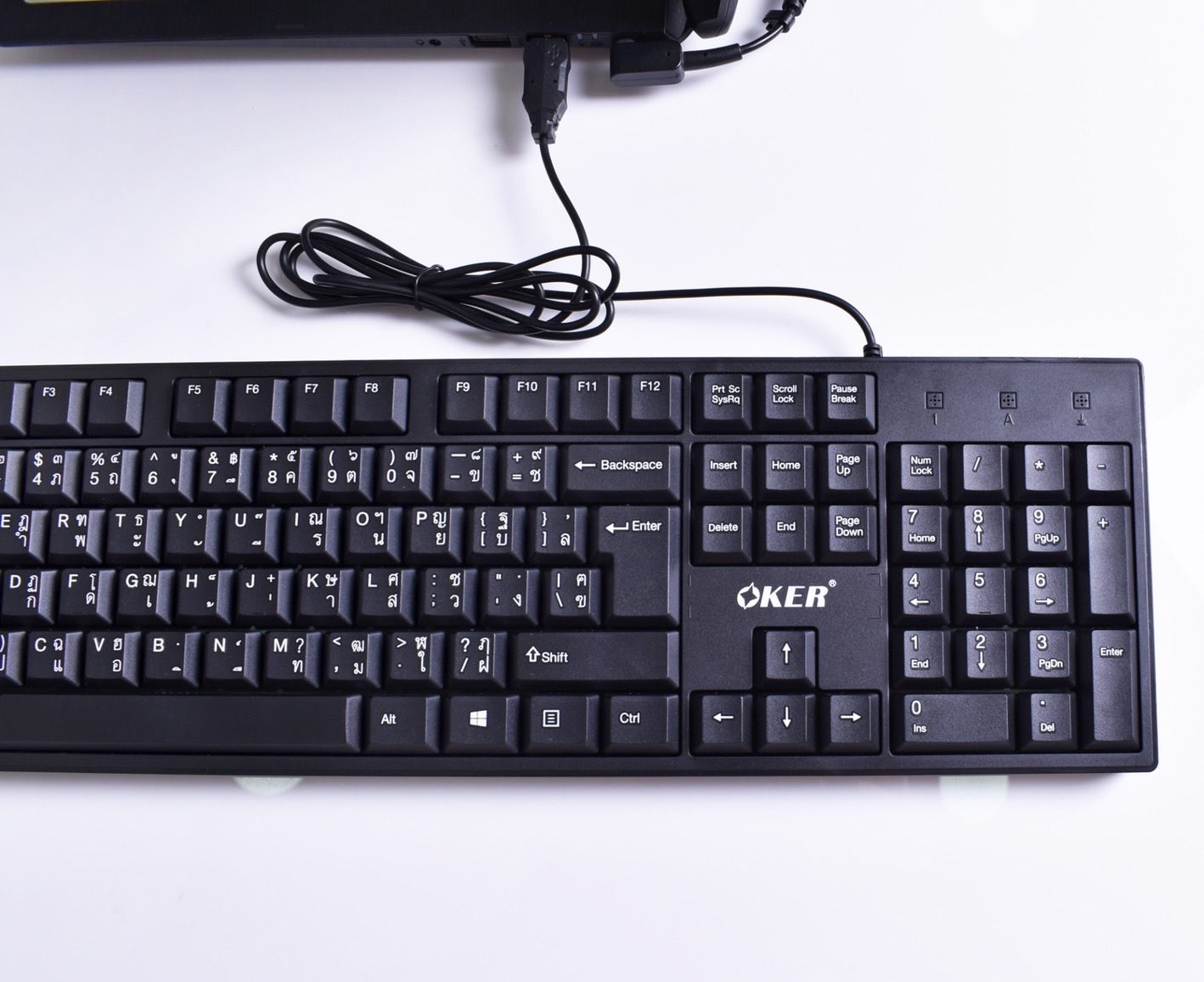 คีย์บอร์ด เกมมิ่ง แมคคานิคอล มาโคร Keyboard Mechanical Macro OKER X100 ...