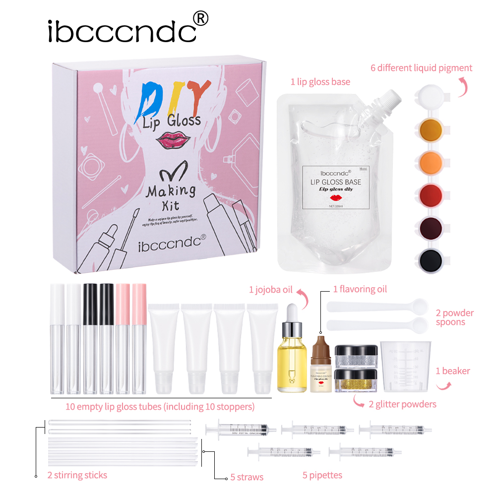 Ranggense Profesional New Lip Gloss Making Kit Moisturizing Lip Gloss ...