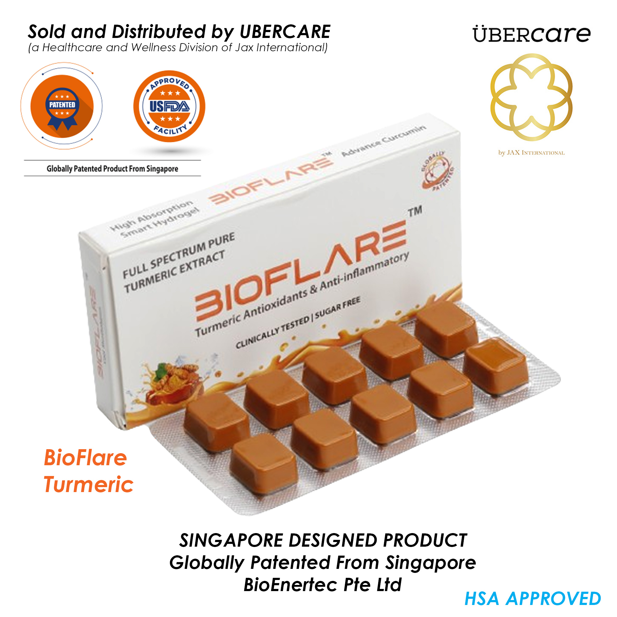 BioFlare™ Turmeric Lozenges, Anti-Oxidants & Anti-Inflammatory, pack of ...