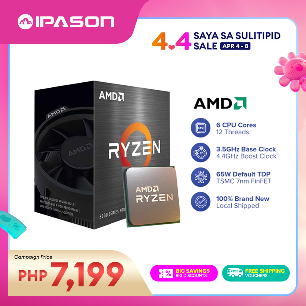 Ipason AMD Ryzen 5 5600 Desktop Processor (Socket AM4, CPU Cooler Included) | Lazada PH