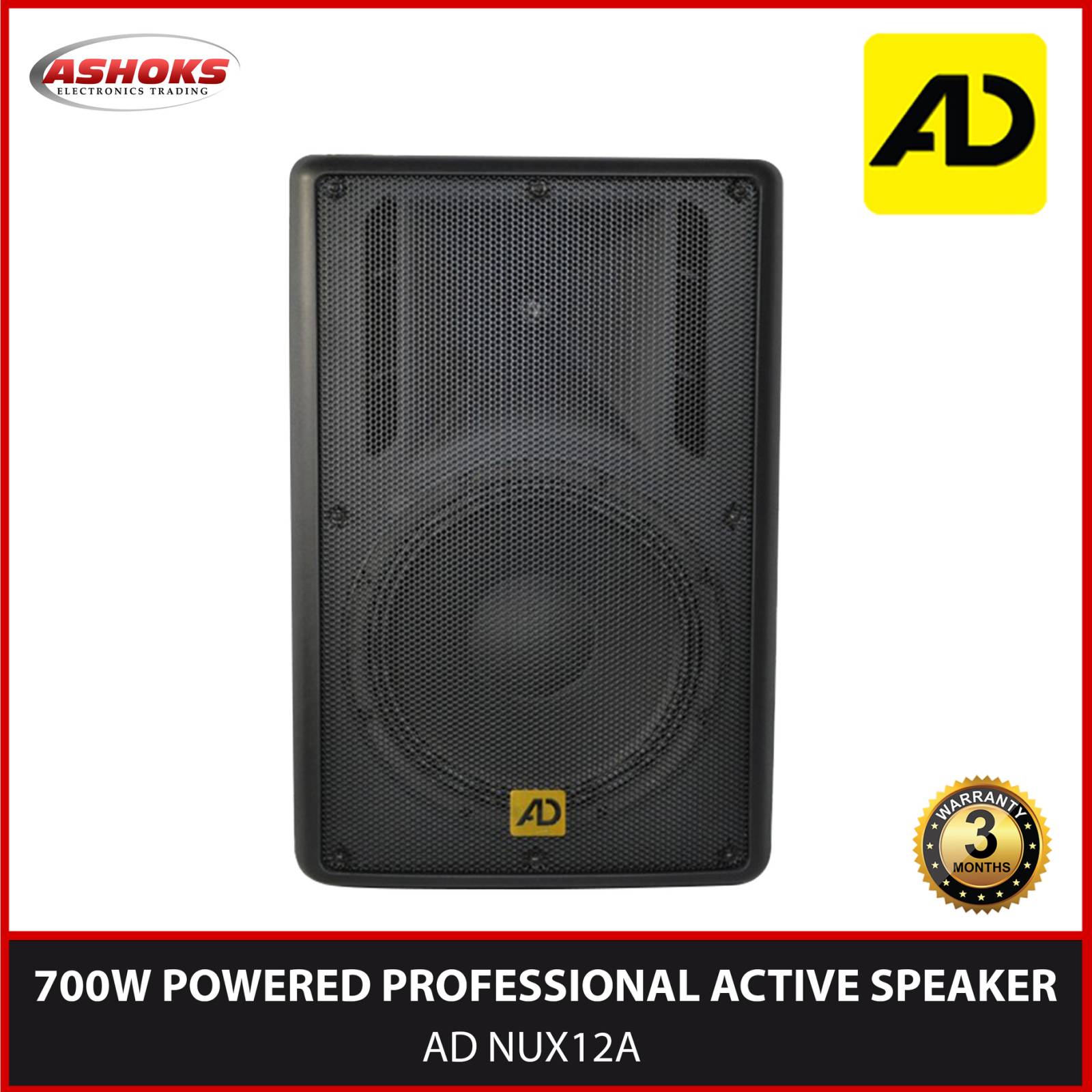 AD NUX 12A Speaker / Powered Professional Active Speaker / Active ...
