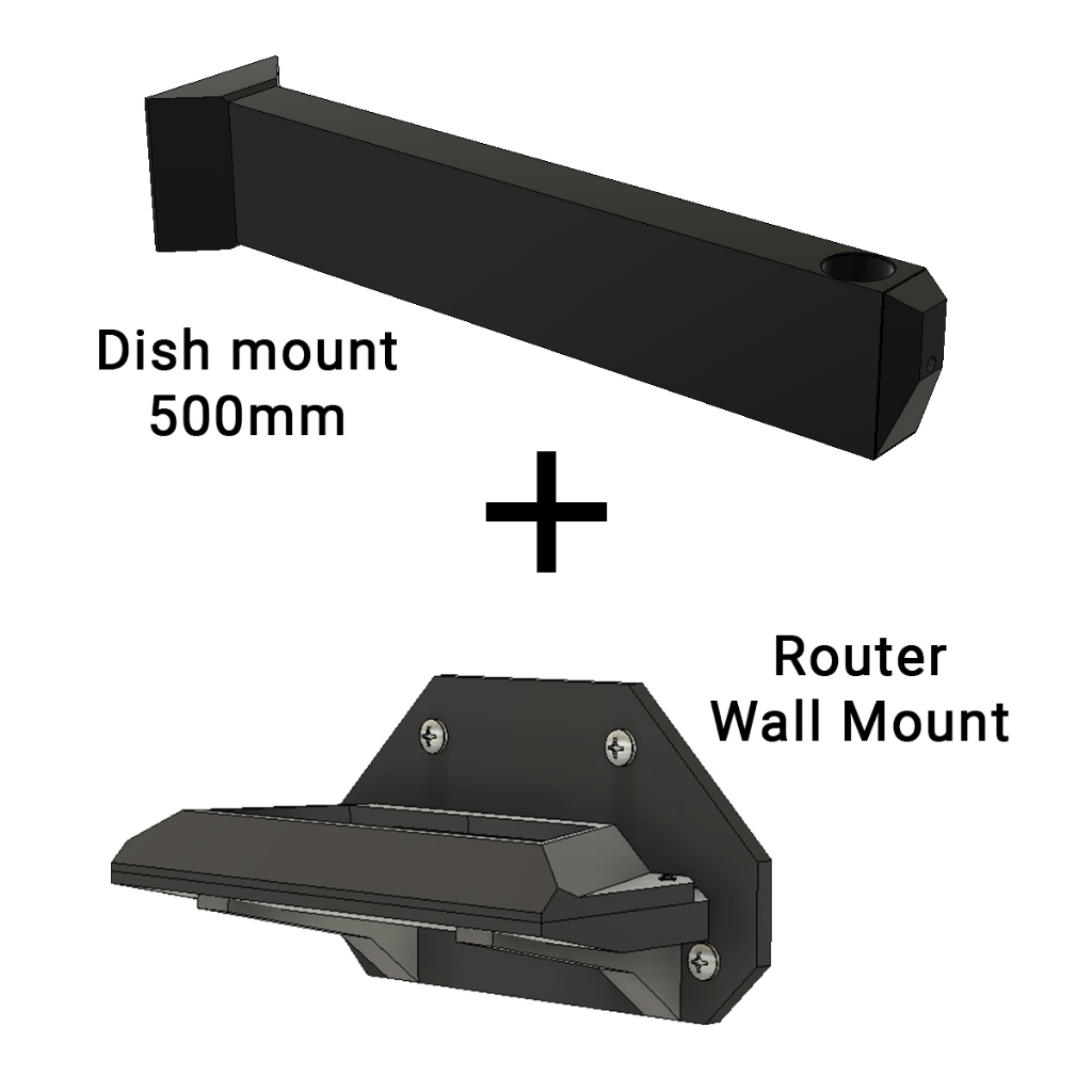 Starlink Accessories & Long Wall Mount Kit Bracket Network Router ...