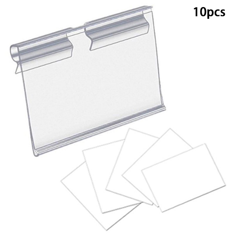 10PCS Plastic Sign Label Holder Wire Shelf Retail Price Tag Label ...