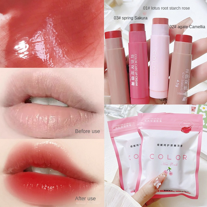Huangdian Profesional Colored Moisturizing Lip Balm 24-hour Waterproof ...