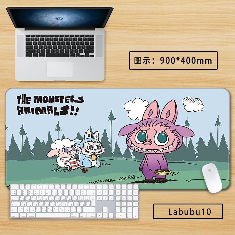 2024 New Labubu Mouse Pad Oversized Cute Cartoon Girl Creative ...