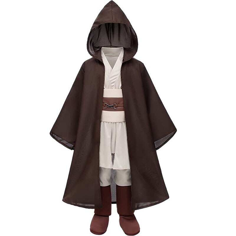 Disney Star Wars Cosplay Costume Kids Jedi Warrior Cosplay Hooded Cloak ...