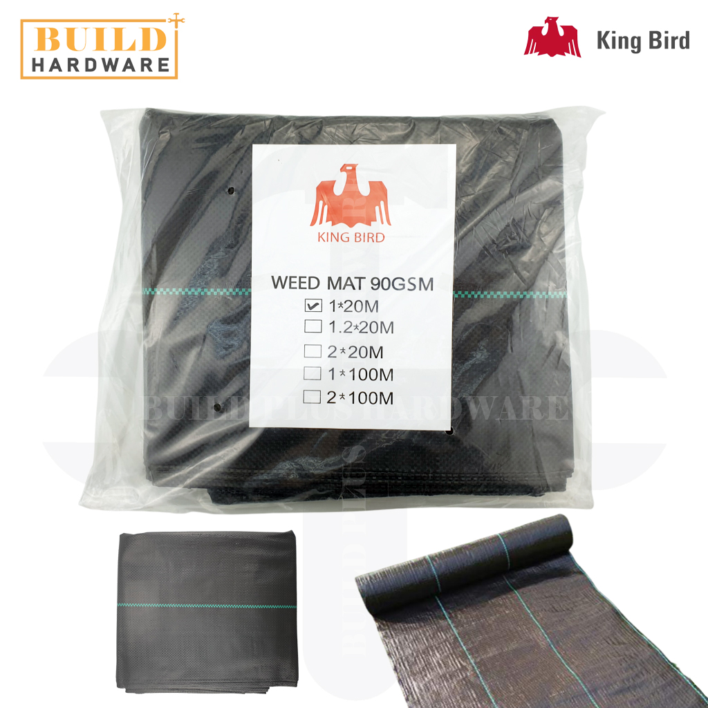 Weed Mat 1m/1.2m/2m×10m/20m Weed Control Breathable Plastic Tikar ...