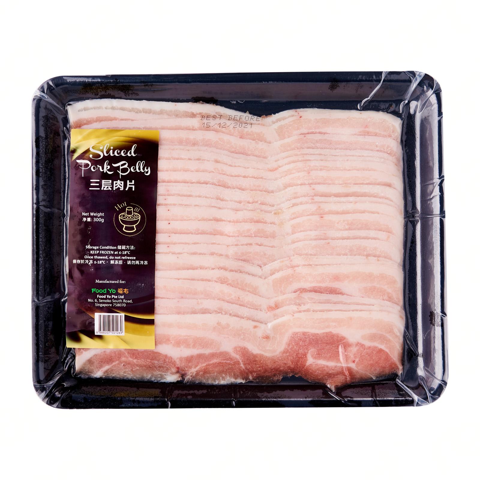 Food Yo Sliced Pork Belly 300G - Frozen | Lazada Singapore