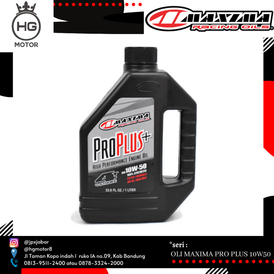 Oli Mesin Maxima Pro Plus 10w50 | Lazada Indonesia