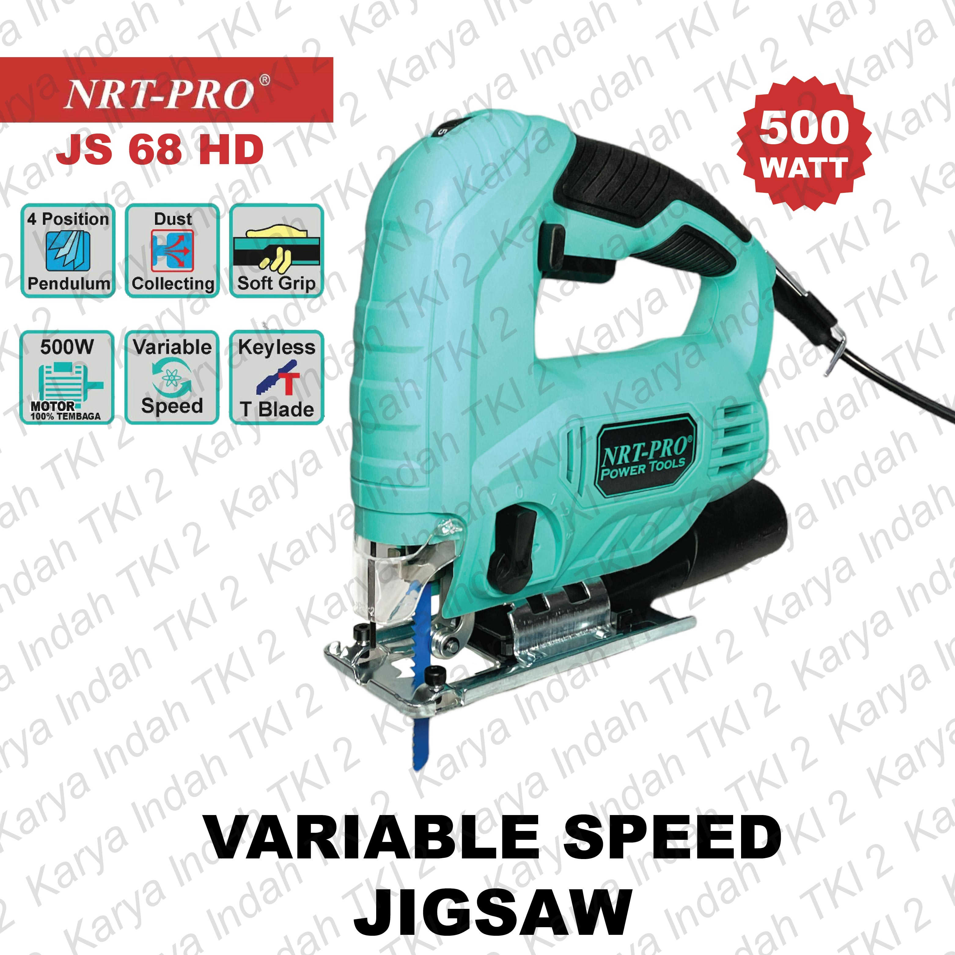 Variable Speed Jigsaw NRT-PRO JS68HD Mesin Gergaji Jig Saw JS 68 HD ...