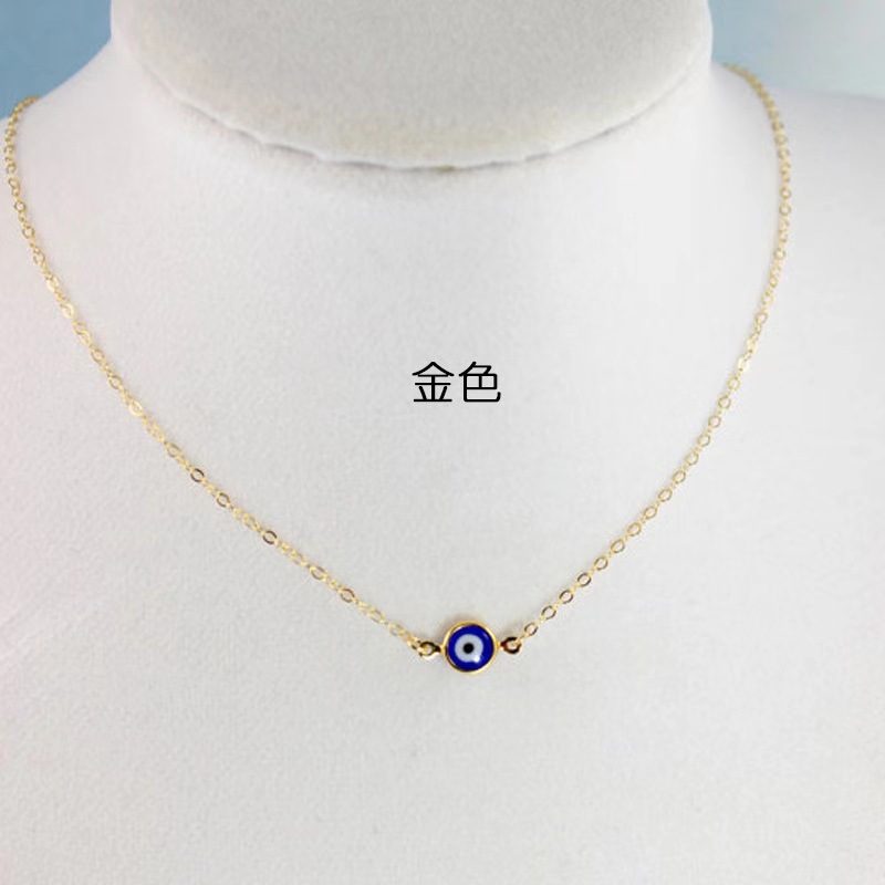 Jewelry Simple Fashion Turkey Blue Eyes Necklace Clavicle Chain Jewelry ...