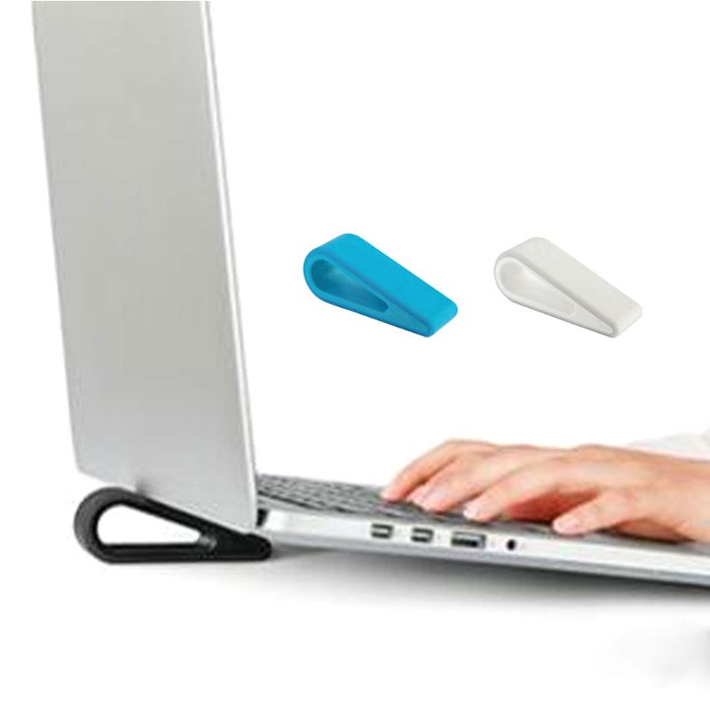 【New arrival】Soft Silicone Laptop Stand Adjustable Bracket Desktop ...