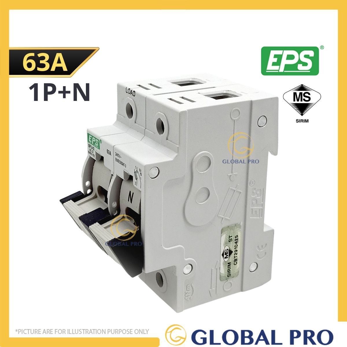 SIRIM EPS MAIN SWITCH Switch Fuse Main Switch Circuit Protection Din ...