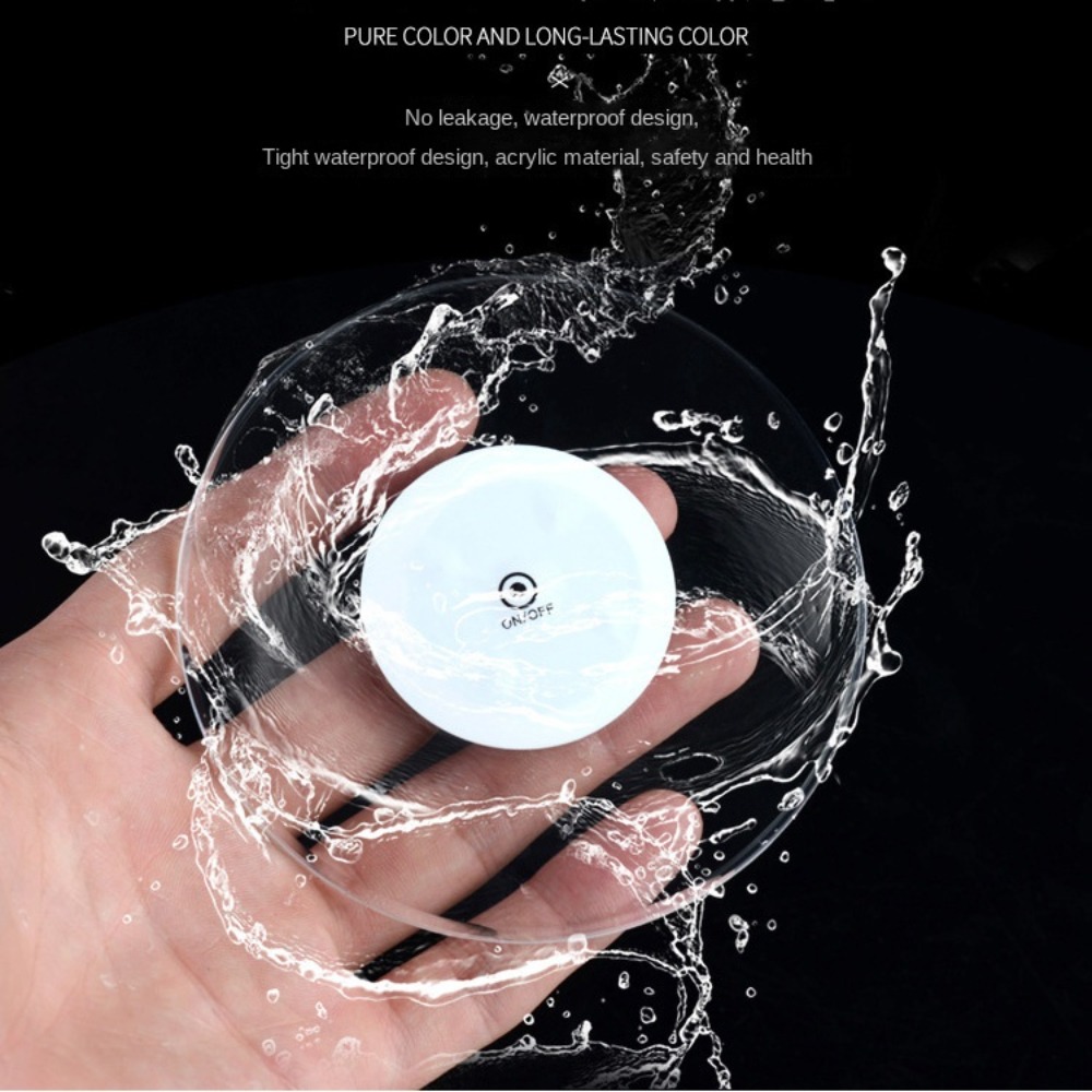 High Quality Acrylic LED Luminous Coaster 10CM White Multicolor ...