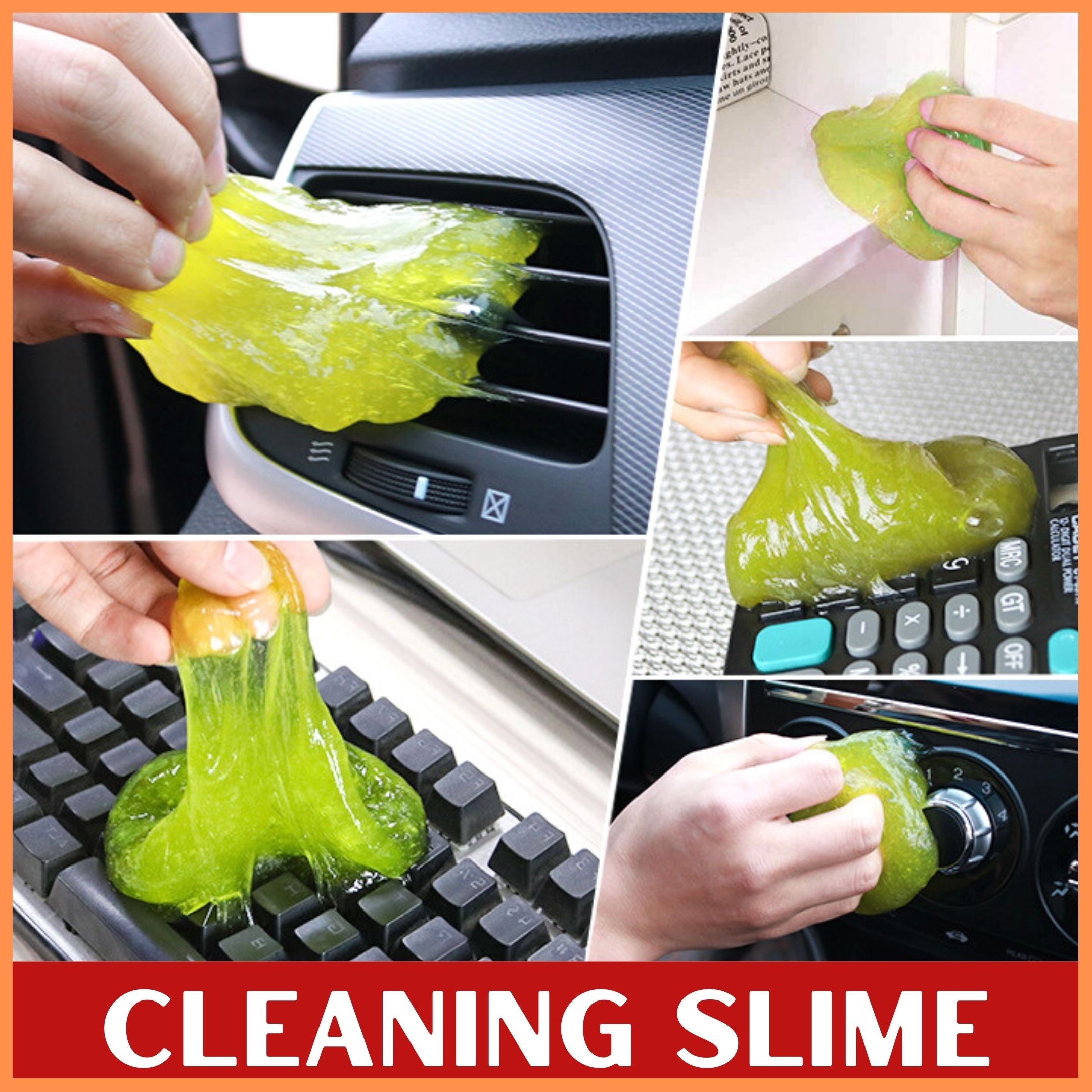 MOCHI Car Cleaning Glue Slime Cup Holders Sticky Jelly Gel Compound ...