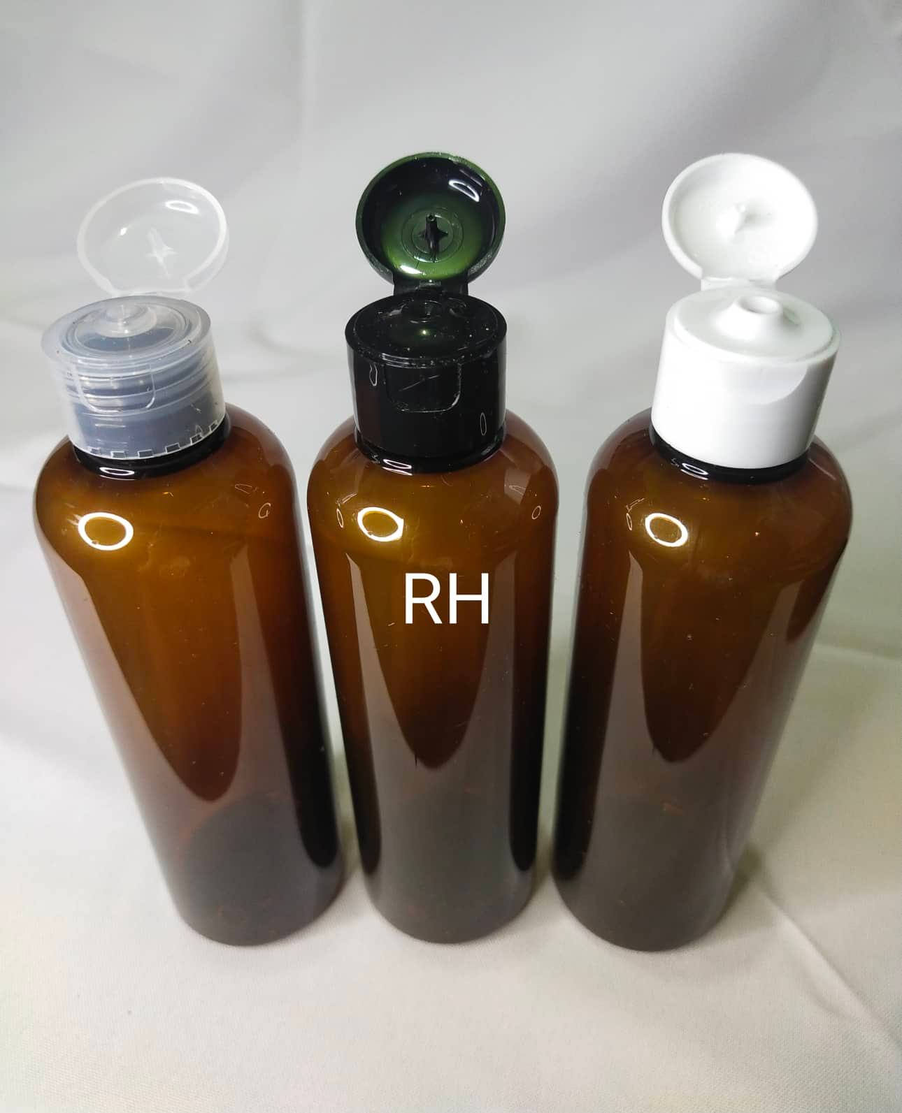 250ml amber plastic bottle with flip top cap | Lazada PH