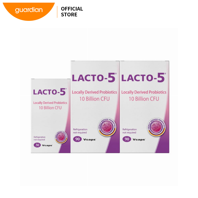 LACTO-5 Probiotics 90s + 90s + 30s | Lazada