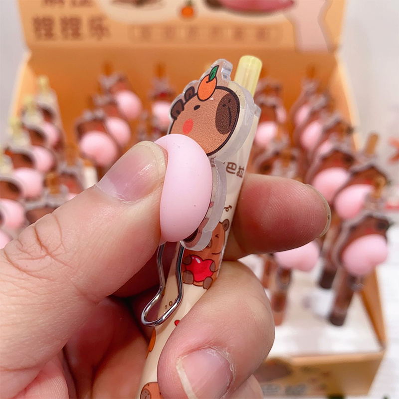 Kawaii Capybara Cartoon Butt Gel Pens 0.5mm Cute Funny Ballpoint Pen ...