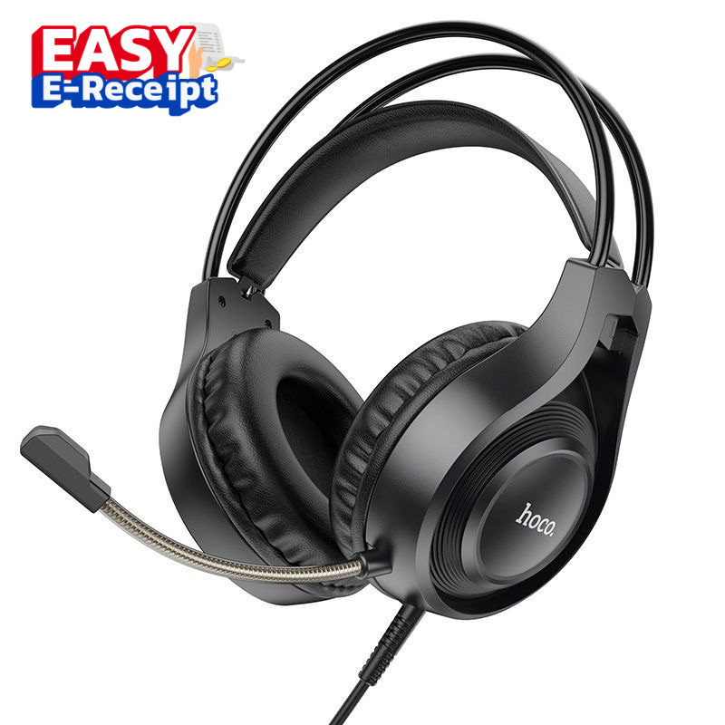 HOCO W106 หูฟังเกมมิ่ง แบบมีสาย AUX 3.5mm ไมค์ในตัว ตัดเสียงรบกวน ...