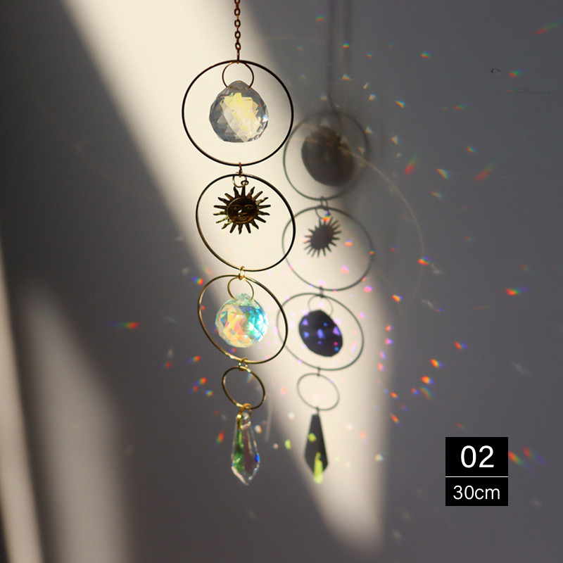 Crystal Wind Pendant Handmade Sun Catcher Light Catcher Handmade DIY ...