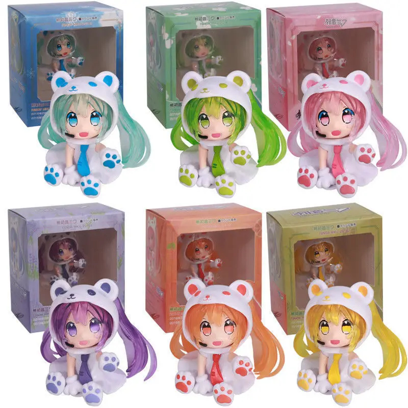 Mini Vocaloid Hatsune Miku Chibi Bear Costume Ver. Figure | Lazada ...