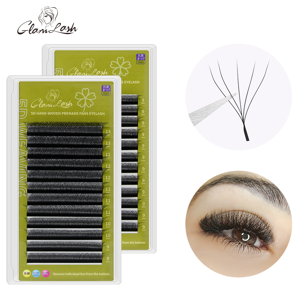 GLAMLASH 5D W Shaped False Russian Wholesale Four Leaves Eyelashes ...
