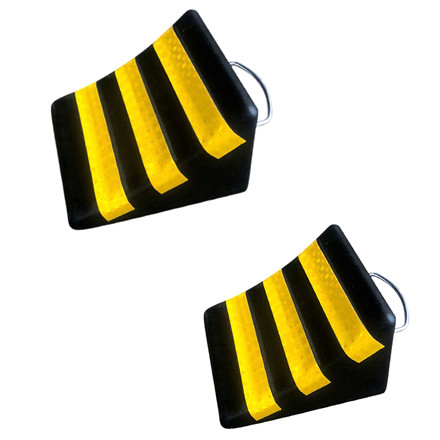 【Fast Delivery】2Pcs Heavy Duty Rubber Car Vehicle Parking Wheel ...