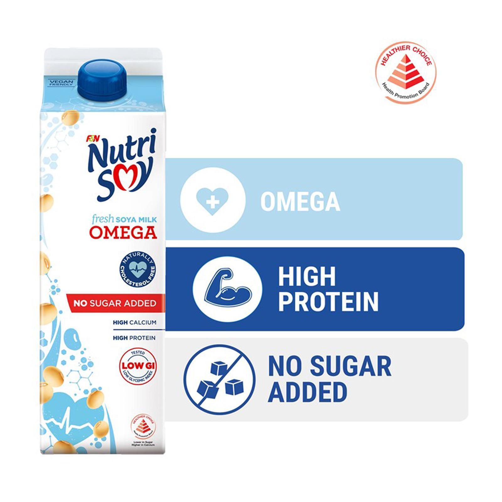 NutriSoy Omega No Sugar Fresh Soya Milk946ML | Lazada Singapore