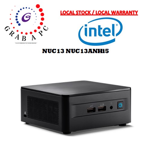 INTEL NUC 13 / NUC13 PRO KIT ARENA CANYON NUC13ANHI5 BAREBONE (WITH 3 PIN POWER CORD) MINI PC ...
