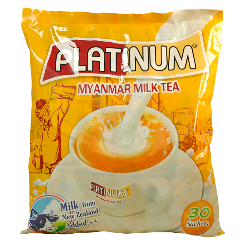 Myanmar milk tea platinum three-in-one original instant milk tea 30 ...