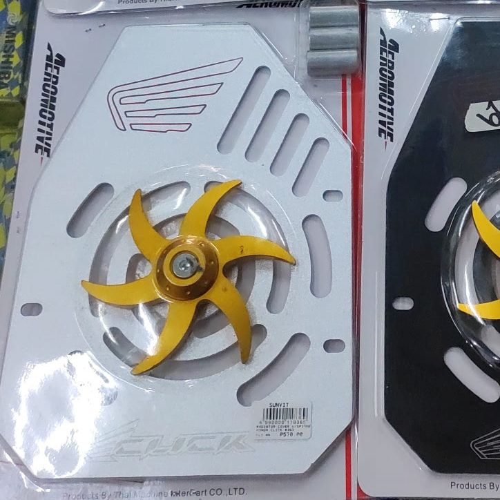 MOTORCYCLE RADIATOR COVER W/ SPINNER HONDA CLICK 125 150 V1 V2 | Lazada PH